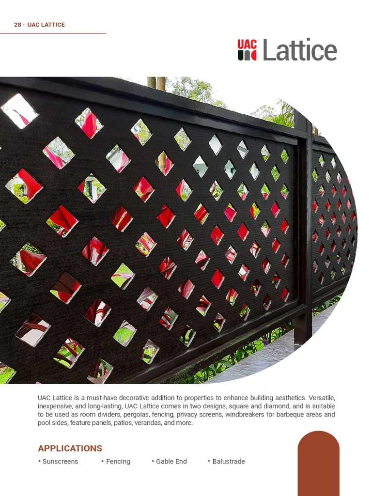 UAC Lattice: Versatile Decorative Panels | PDF