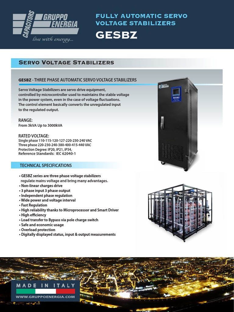 GESBZ Voltage Stabilizer | PDF | Power Supply | Computer Engineering