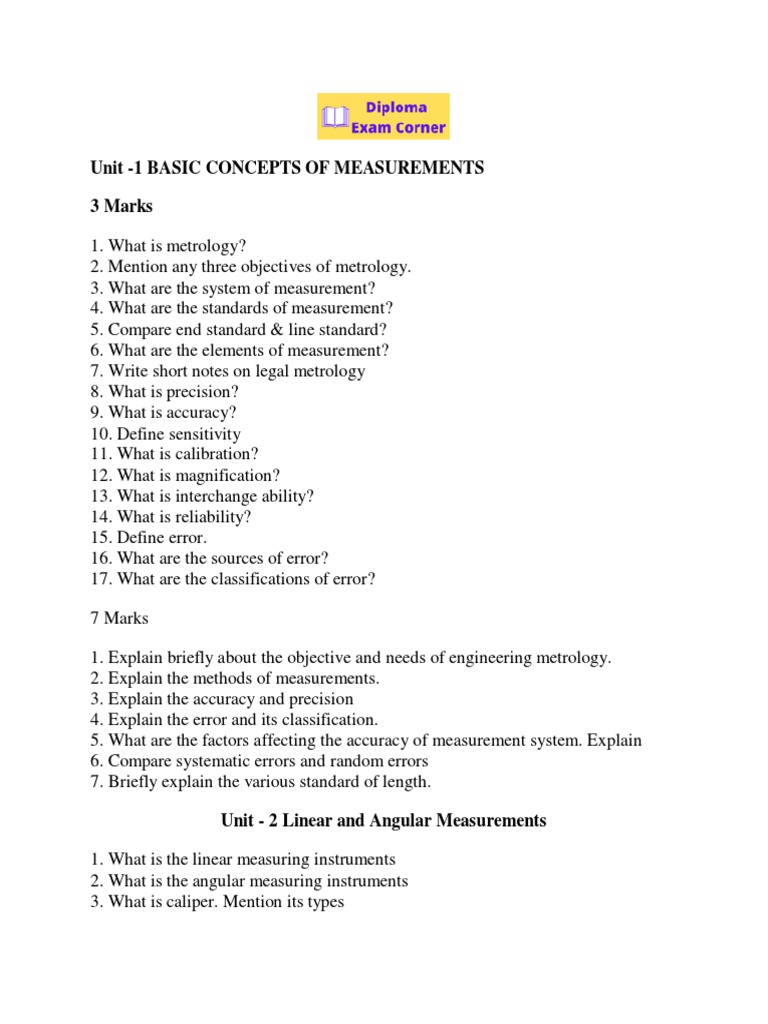 Measurements and Metrology | PDF | Interferometry | Metrology