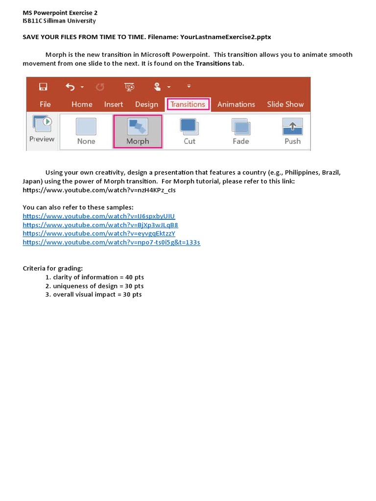 Powerpoint Morph | PDF | Computers | Technology & Engineering