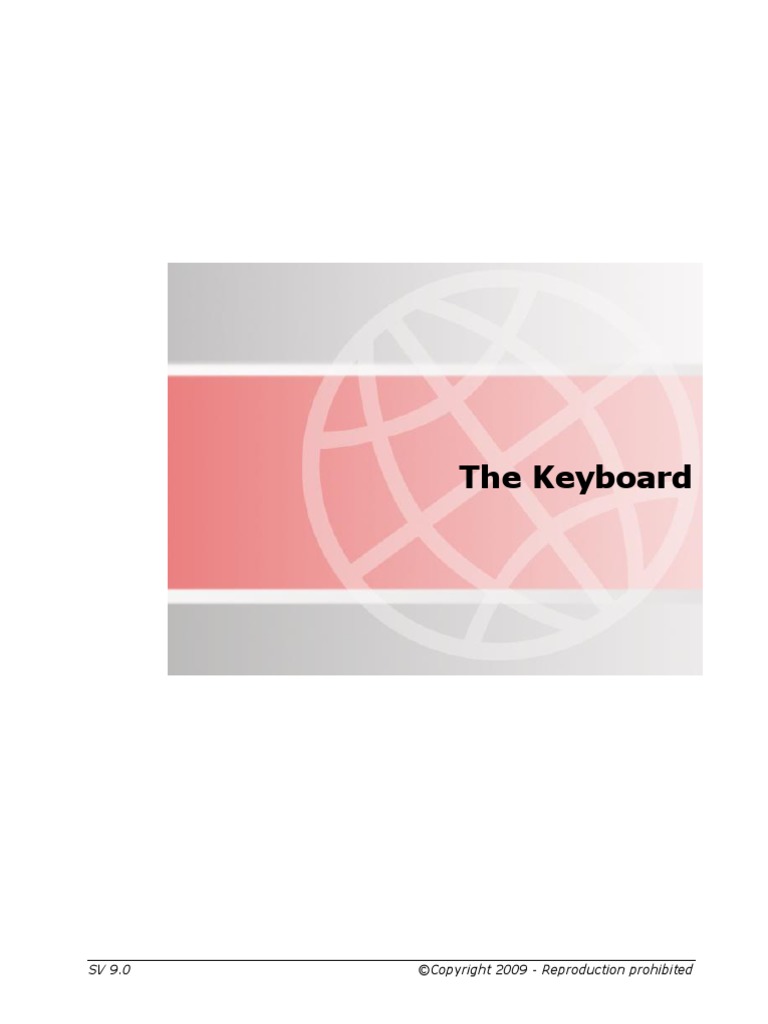 SV 9 Keyboard ENU | PDF | Computer Keyboard | Dialog Box