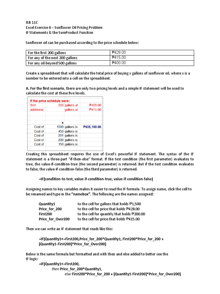 Excel Exercise 6 2023 | PDF | Matrix (Mathematics) | Microsoft Excel