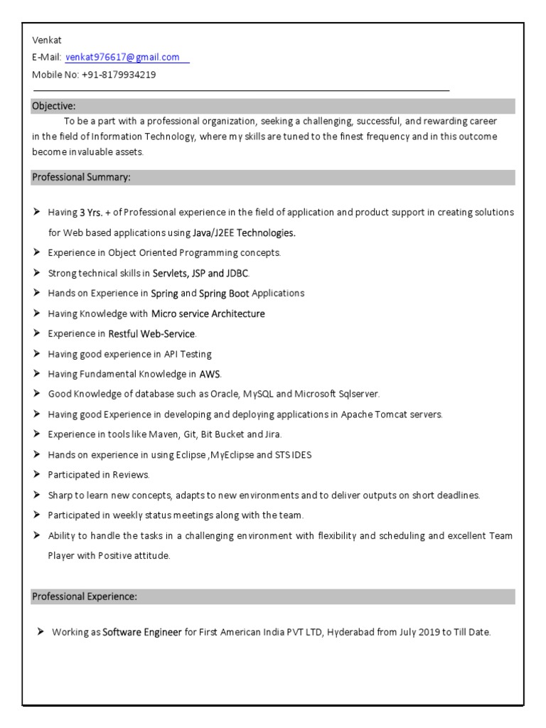 Mahi Resume | Download Free PDF | Spring Framework | Computer Programming