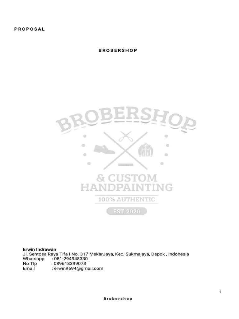Proposal Barber Brobershop | PDF