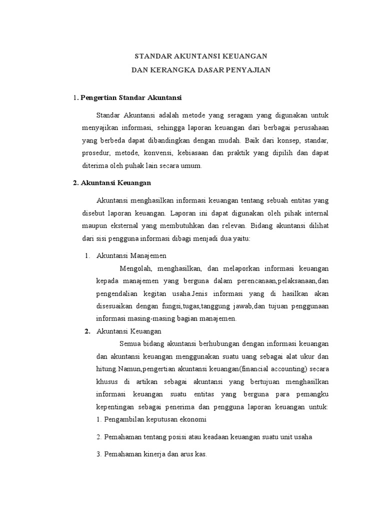 Standar Akuntansi Keuangan Terbaru | PDF