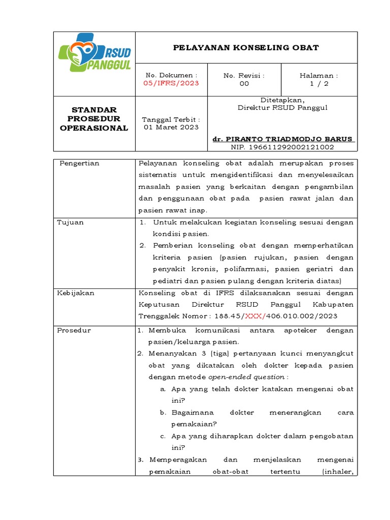 Pelayanan Konseling Obat | PDF | Pengembangan Diri
