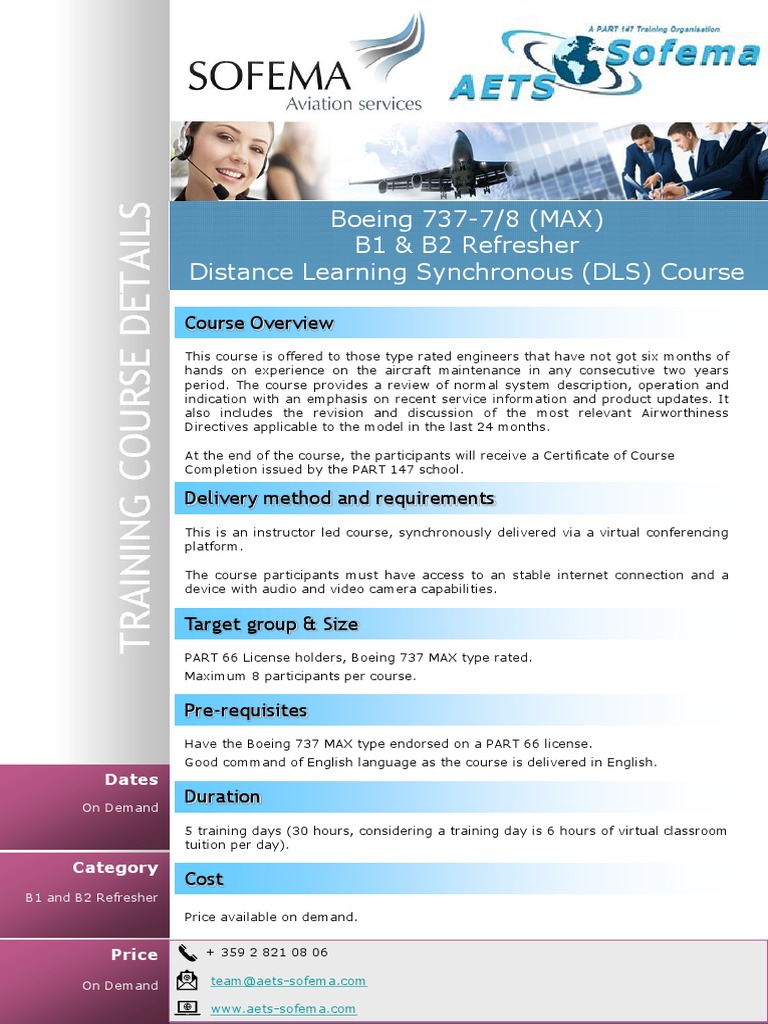 Boeing 737 MAX B1 & B2 Refresher Course | PDF | Computers