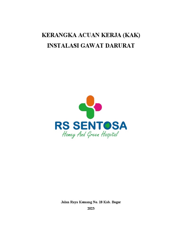 Kerangka Acuan Kerja Igd 2023 | PDF