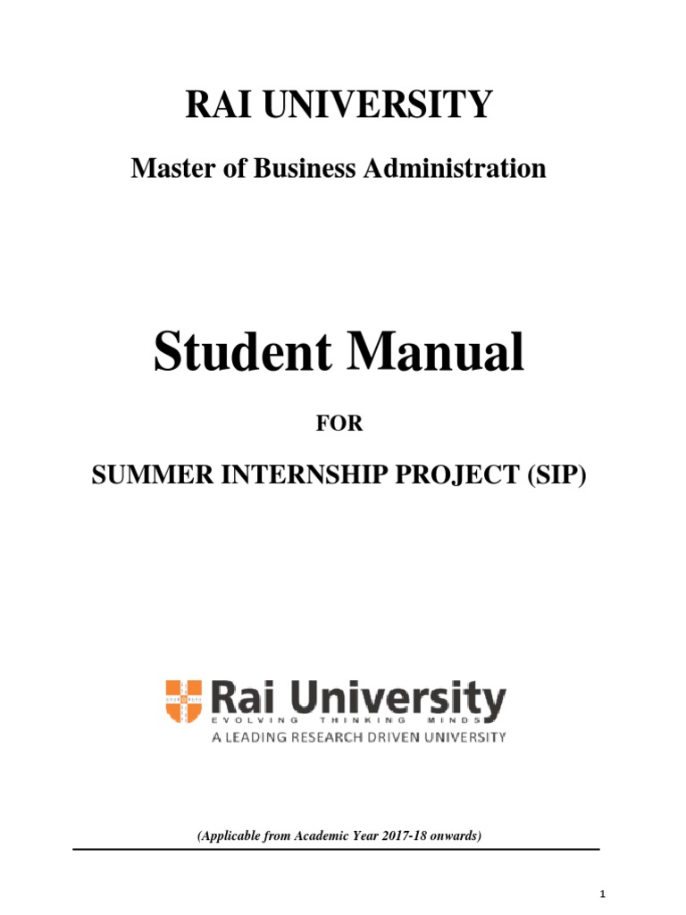 SIP Handbook 2022-2023 | PDF | Thesis | Methodology