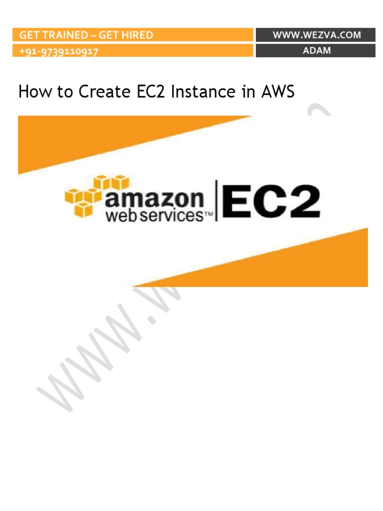 How To Create EC2 Instances in AWS | PDF | Amazon Web Services | World ...