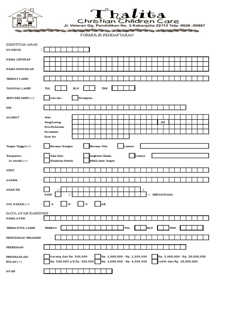 Formulir Kosong | PDF