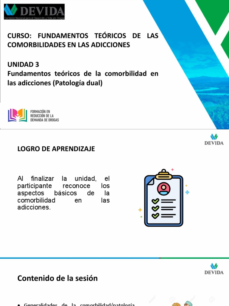 Sesion Asincronica 3 Fundamentos Teóricos de La Comorbilidad en Las Adicciones | PDF | Trastorno ...