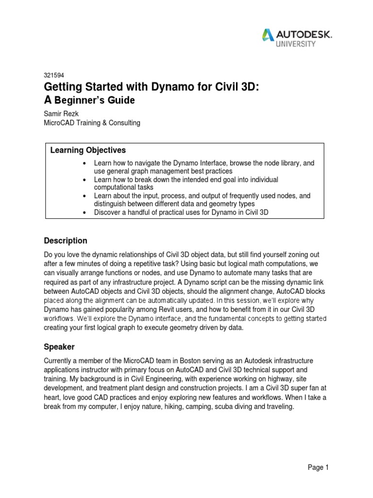 Class Handout CES321594 Samir Rezk | PDF | 3 D Computer Graphics ...