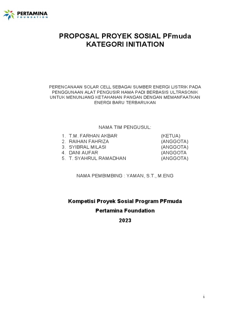 Proposal PKM Fix Banget Fas | PDF