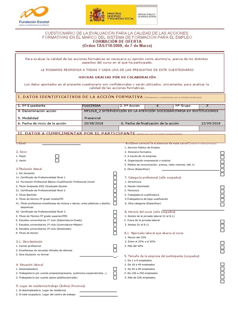 CuestionarioEvaluacion - Anexo K 6.3 | PDF | Educación más alta
