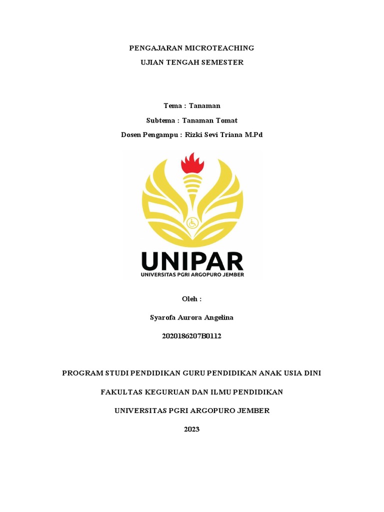 RPPH Tanaman Tomat | PDF