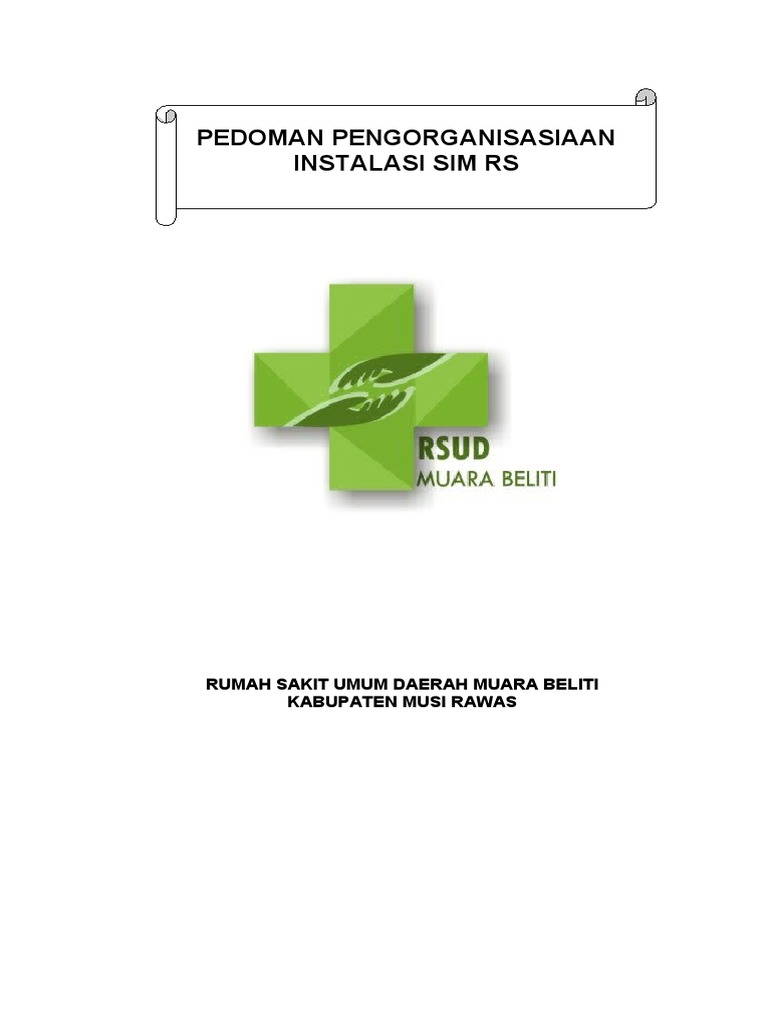 Pedoman Pengorganisasiaan Sim Rs Terbaru | PDF