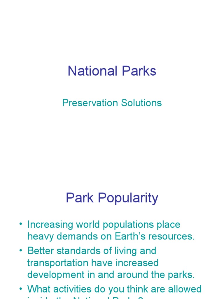 National Parks Visitor Trends Analysis | PDF | Social Science