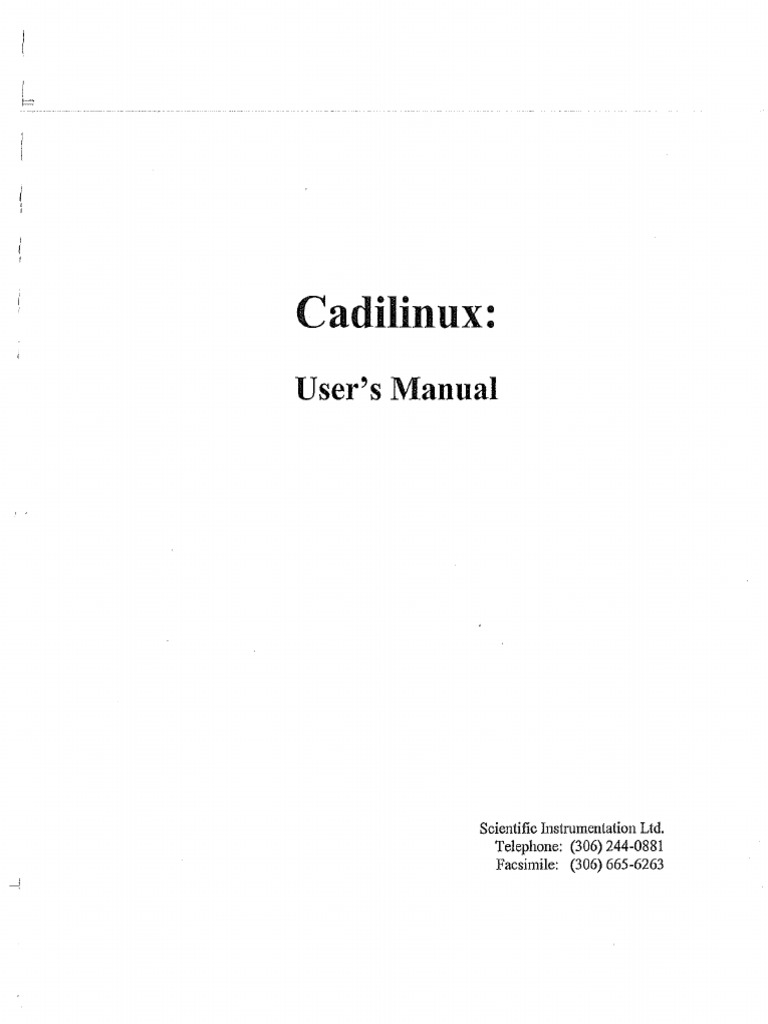 Cadi Users Manual | PDF