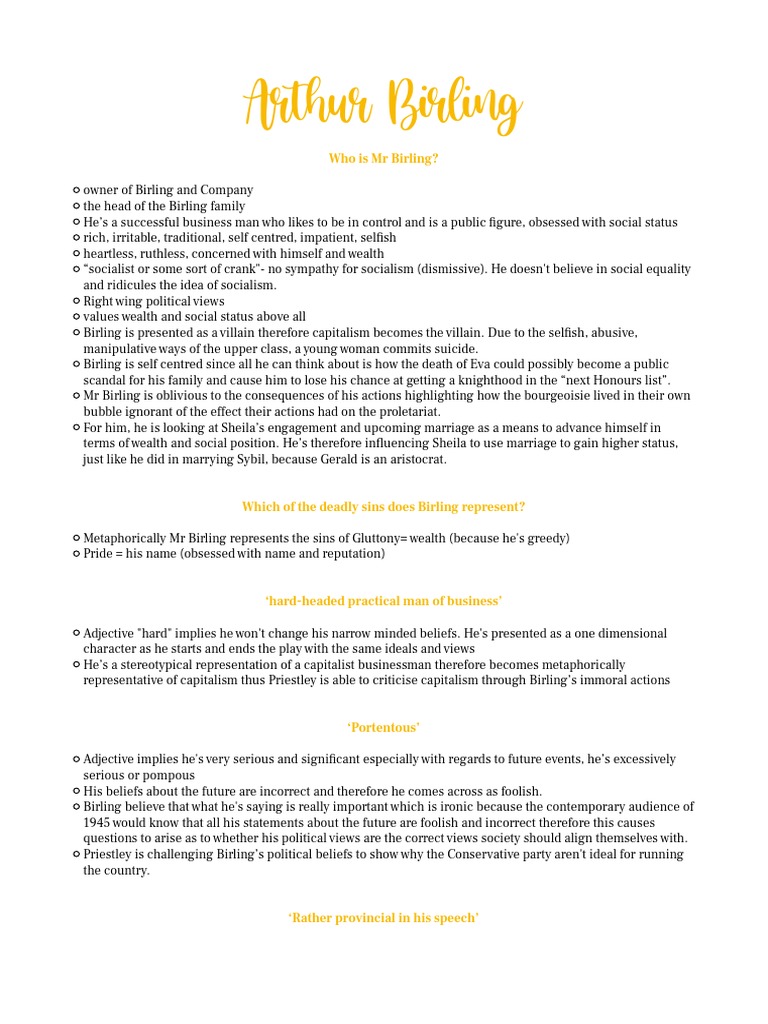 An Inspector Calls | PDF