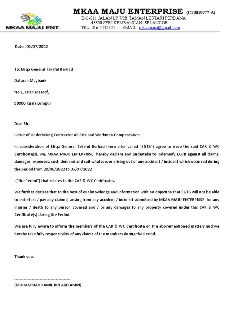 MKAA Maju - LOU | PDF