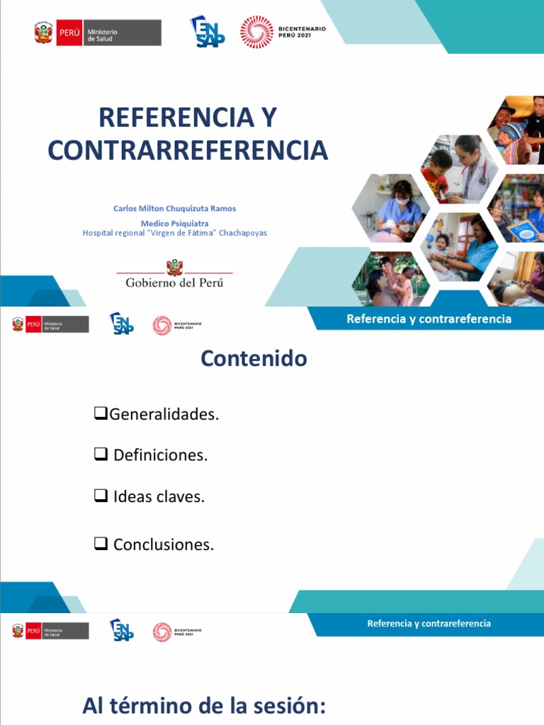 UNIDAD I - Tema 3 - Referencia y Contrarreferencia | PDF | Salud mental | Hospital