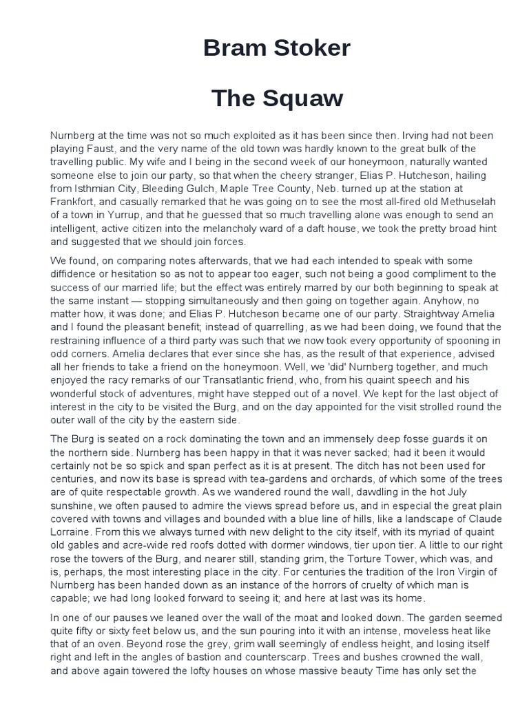 The Squaw | PDF