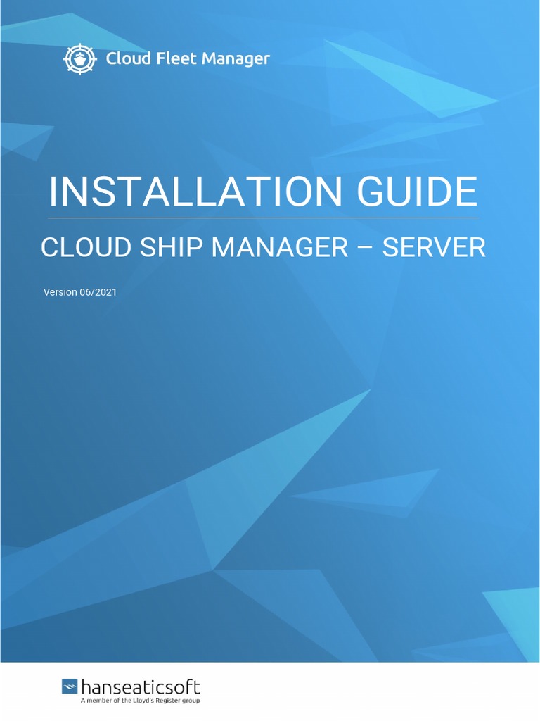Cloud Ship Manager Installation - Server - Via Internet | PDF | Server ...