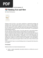 Kahneman's Thinking, Fast and Slow Review | PDF | Cognitive Psychology ...