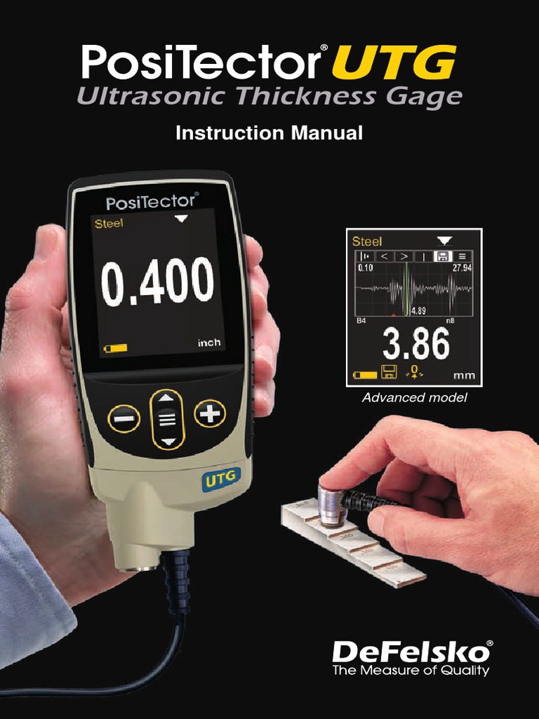 Ultrasonic Thickness Gage Guide | PDF | Usb | Calibration
