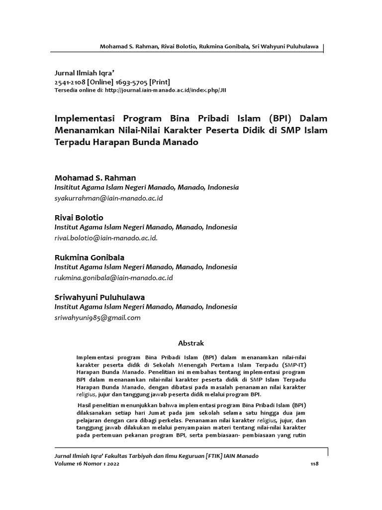 Panduan Buku BPI | PDF