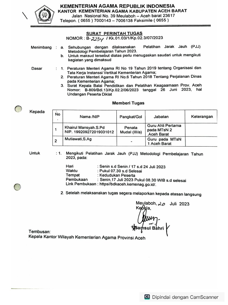 Contoh Modul Ajar | PDF
