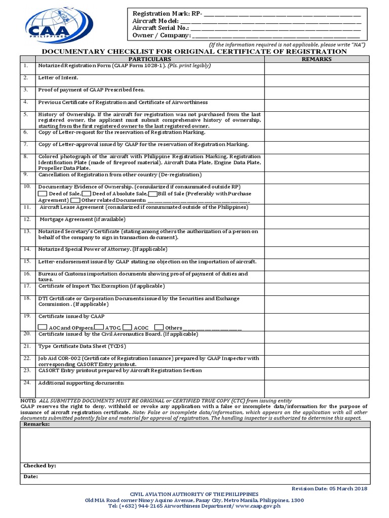 Checklist | PDF | Empennage | Aircraft
