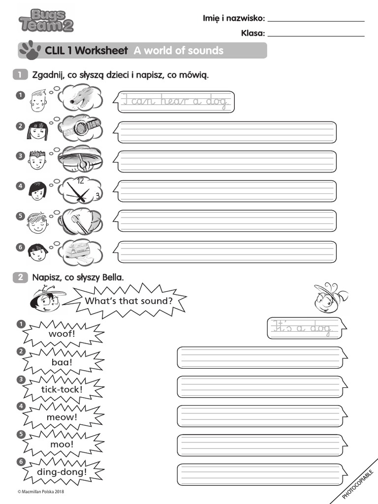 Bt2 Clil 1 PB Worksheet | PDF
