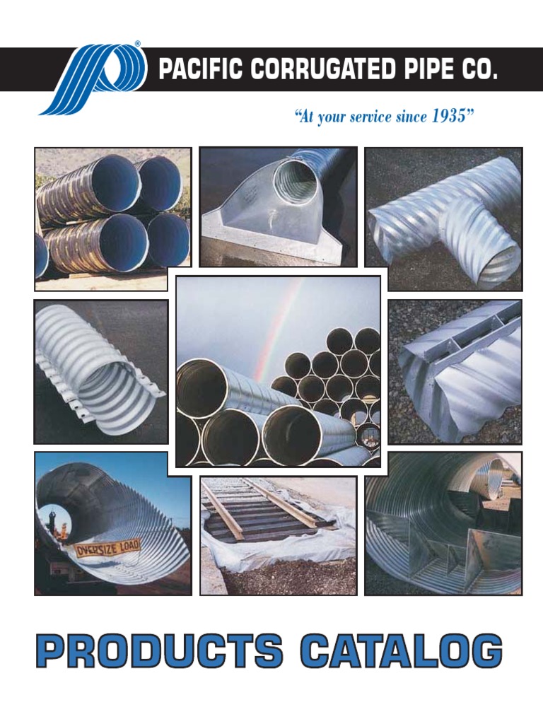 Pacific Corrugated Pipe Product Catalog | PDF | Pipe (Fluid Conveyance ...