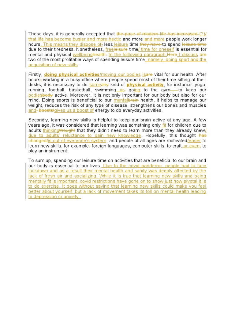 Busy Lives, Vital Leisure Choices | PDF | Lifestyle