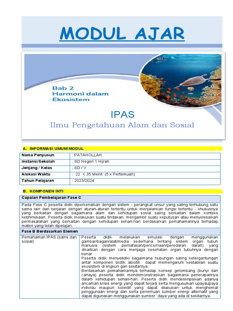 BAB 2 - MA IPAS Kls 5 | PDF | Ilmu Sosial | Kajian Bahasa Asing