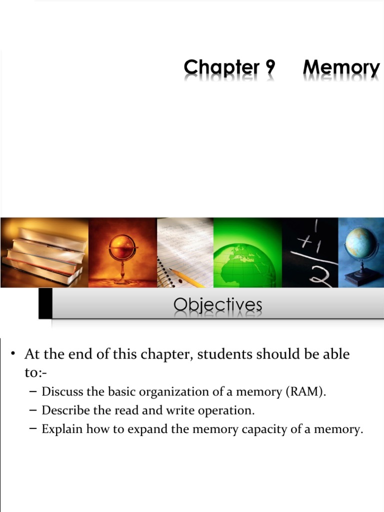 Chapter 9 Memory Pdf Computer Memory Random Access Memory