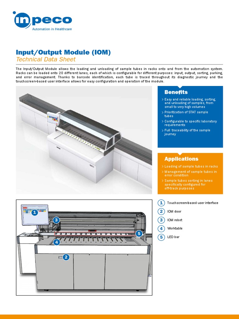 Technical Data Sheet - IOM Input Output Module | PDF | Barcode ...