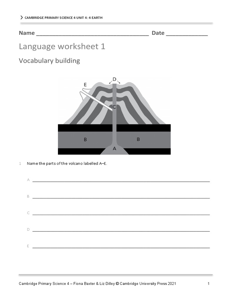 Grade 4 Earth Science Worksheet | PDF | Volcano | Earth