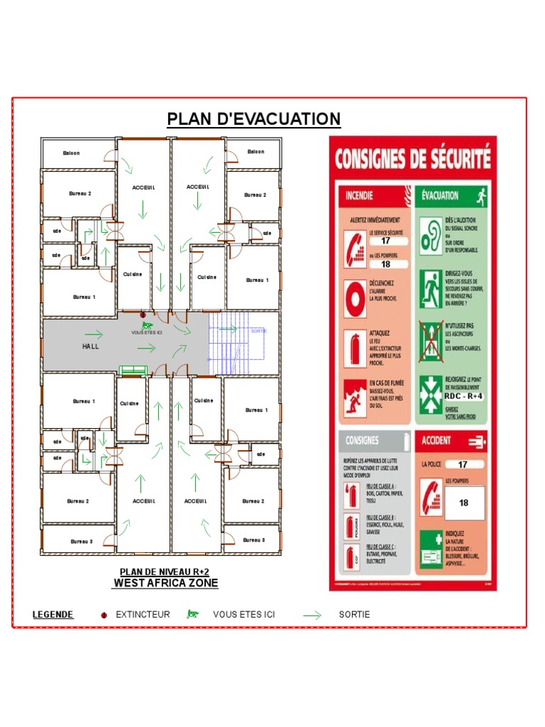 Plan Evacuation | PDF