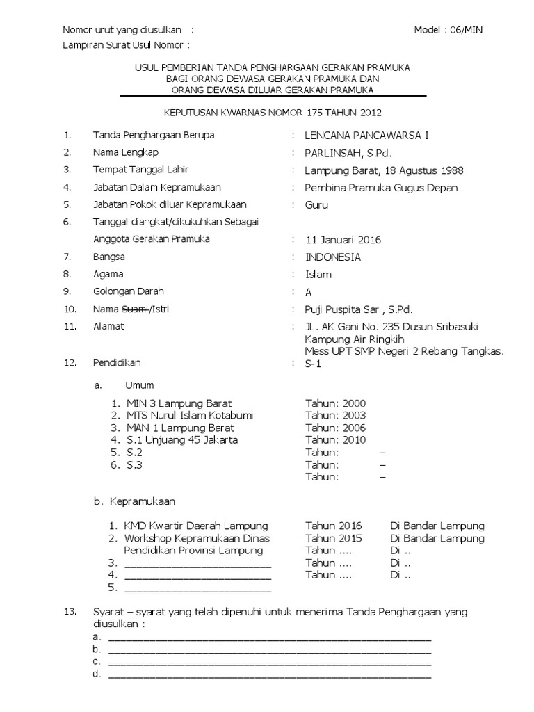 Blangko TPGP Kwarcab, 2023 | PDF