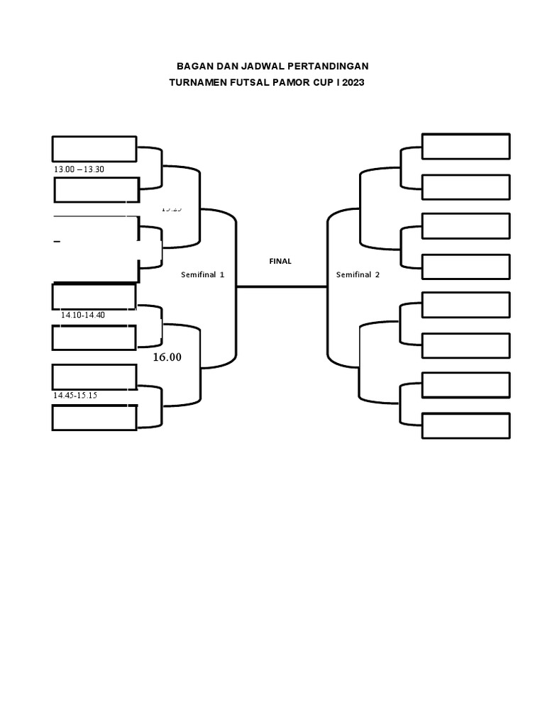 Bagan 16 TIM Futsal 2019 | PDF