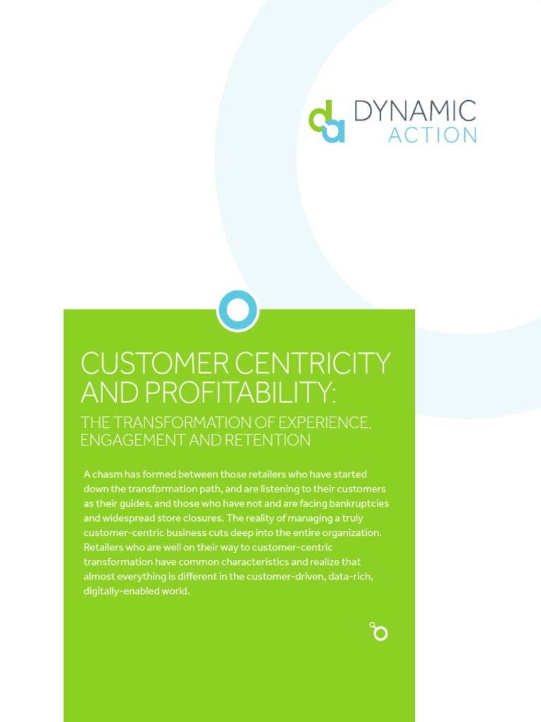 Whitepaper Customer Centricity Ebook Dynamicaction Na | PDF | Retail | Customer Satisfaction