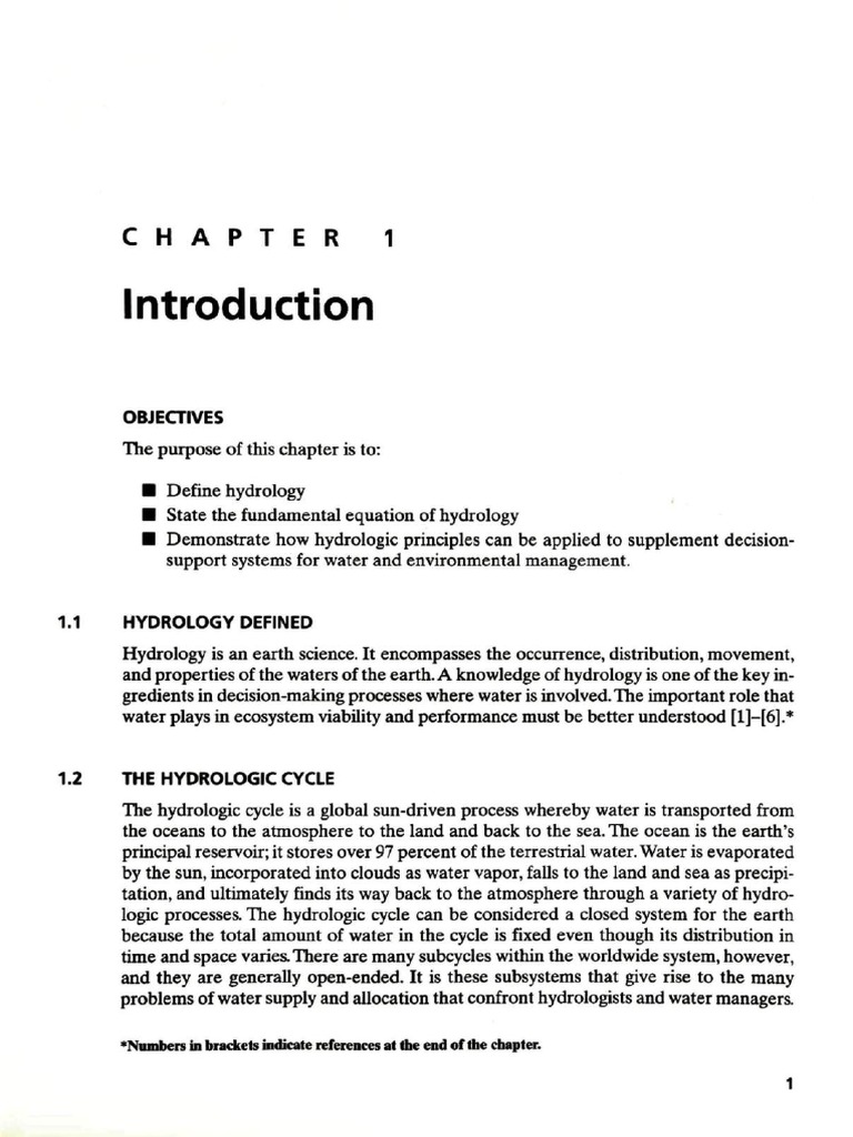 01.introduction To HYDROLOGY - Chapter1.Compressed | PDF | Discharge ...