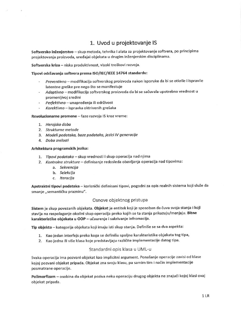 Teorija - Glavna Skripta | PDF