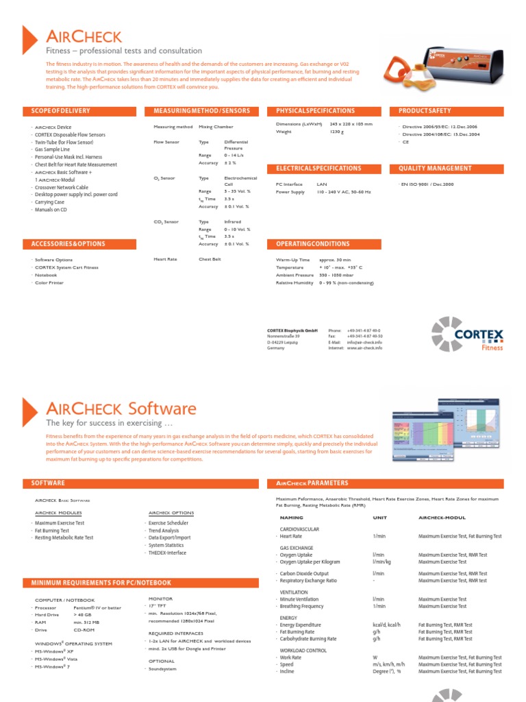 Data Sheet AIRCHECK | PDF | Computing