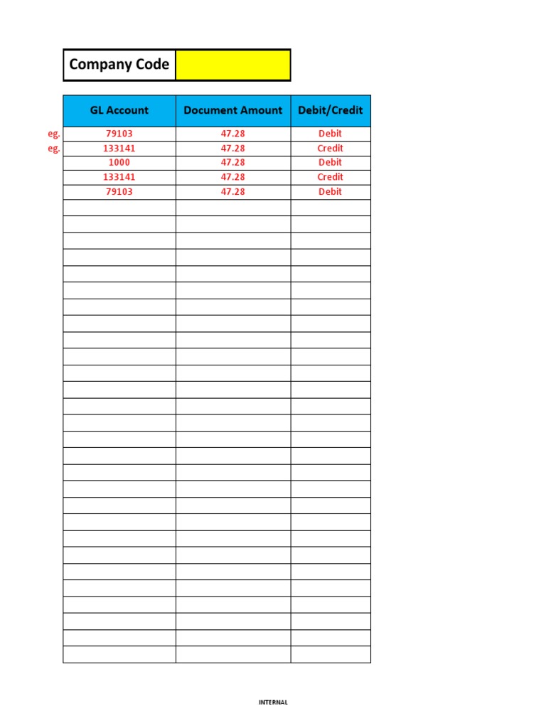 GL JV Posting Template | Download Free PDF | Financial Services ...