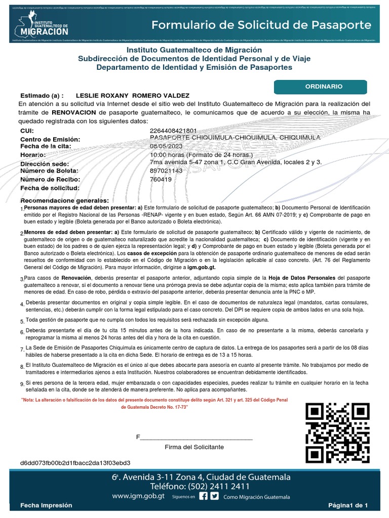 Formulario Solicitud | PDF | Guatemala | Gobierno
