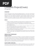Goat Farming Project Report 100 Goats en PDF | PDF | Internal Rate Of ...